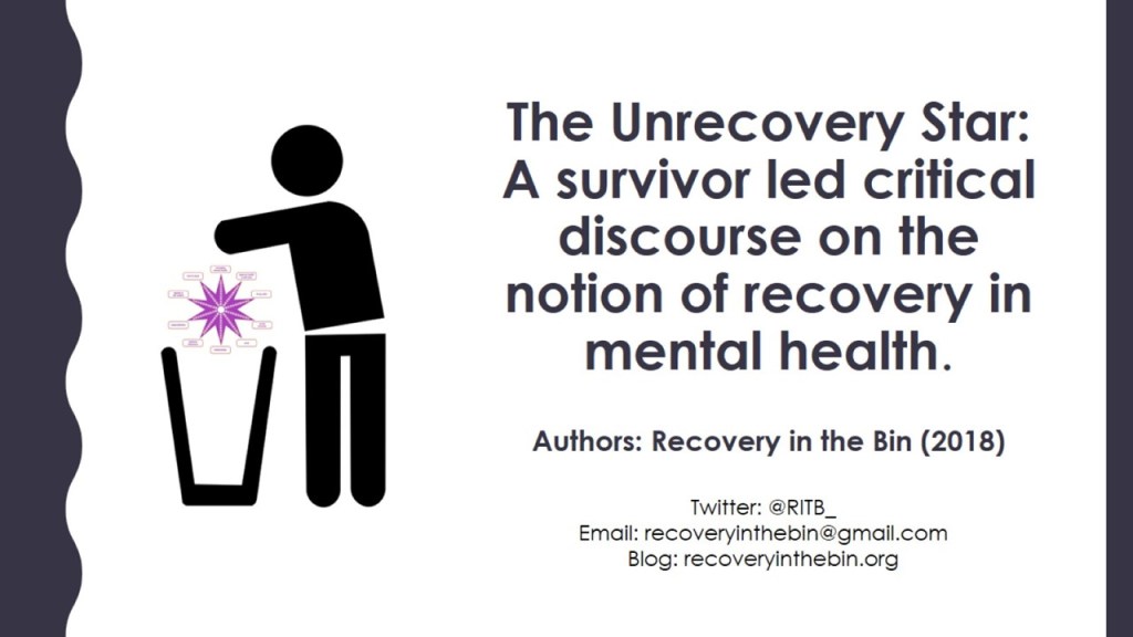 Recovery in the Bin at #RCOT2018 – Recovery in the Bin
